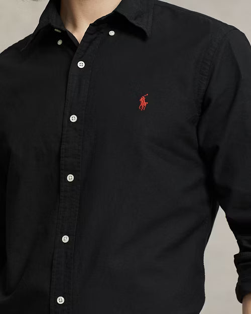 Polo Ralph Lauren Elegant Midnight Black Custom Fit Shirt – LANGFORD